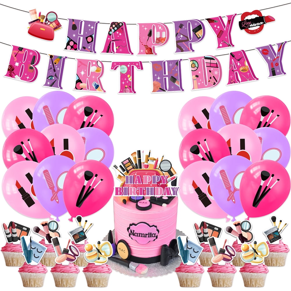 ZOOMPIL Spa Party Decorations, Makeup Birthday Party Decorations, Girl ...