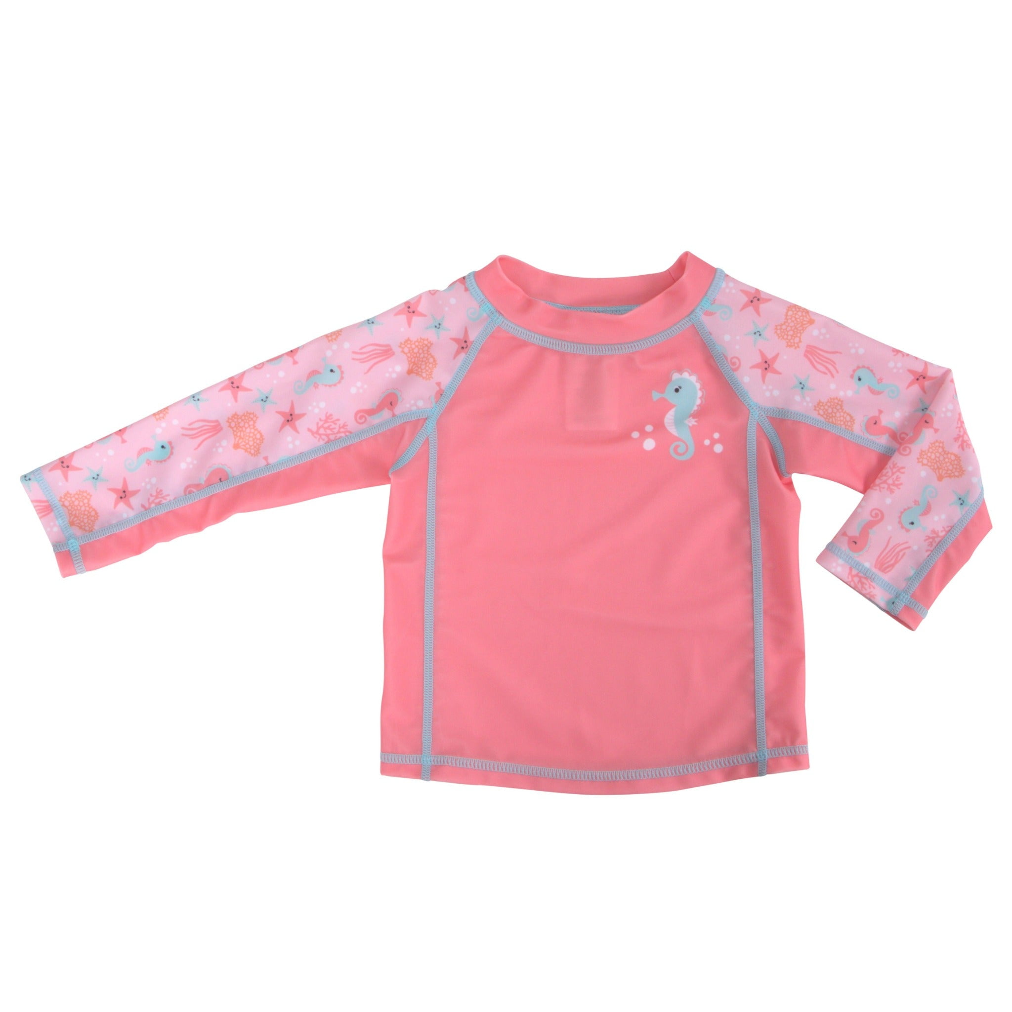 ZOOOCHINI Baby Rash Guard Long-Sleeve Swim Top - Sally the Seahorse ...