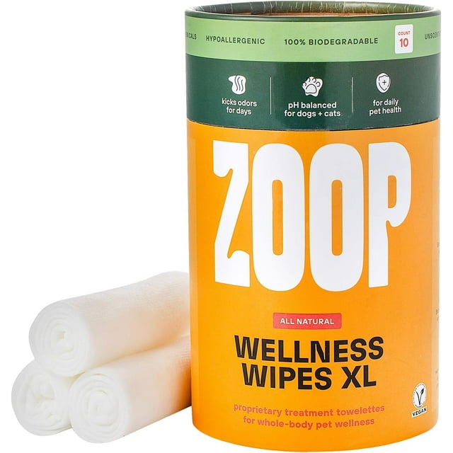 ZOOP Extra Large Dog Wipes Cleaning Deodorizing Whole Body Wet Wipes ...