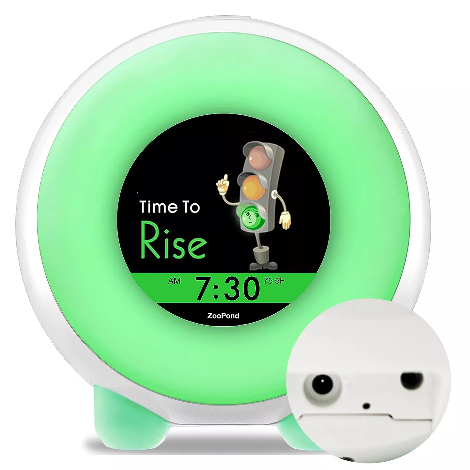 ZOOPOND - Full-Color Mobile Display Alarm Clock for Kids, Kids Alarm ...