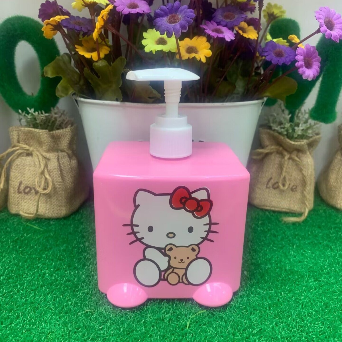 ZOOUSQII 350ML Cartoon Hello Kitty Shampoo and Conditioner Bottle ...