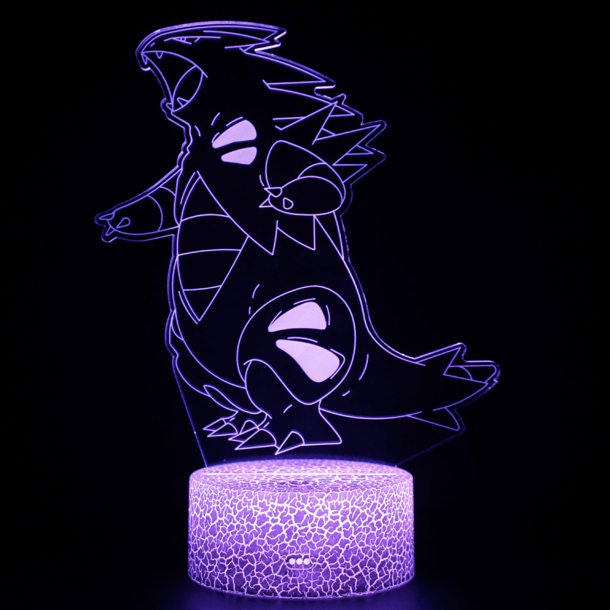 ZOOUSQII Cartoon Anime Pattern 3D Night Light Illusion LED Desk Lamp ...