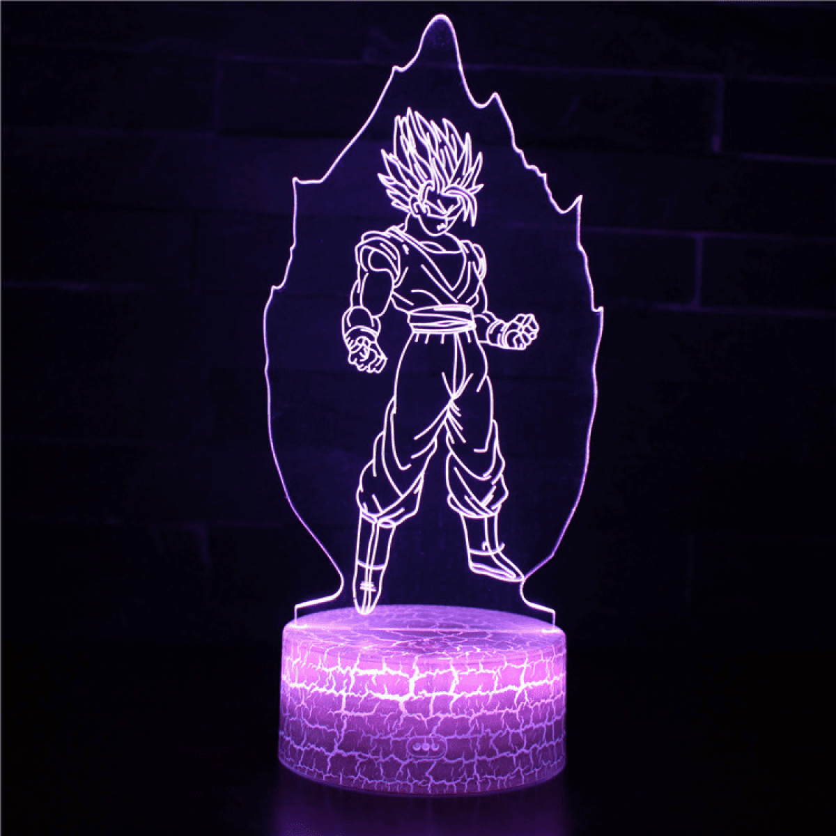 ZOOUSQII Cartoon Anime Pattern 3D Night Light Illusion LED Desk Lamp ...