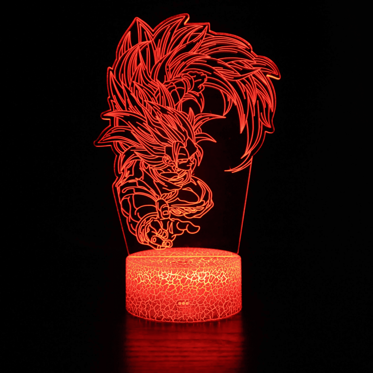 ZOOUSQII Cartoon Anime Pattern 3D Night Light Illusion LED Desk Lamp ...