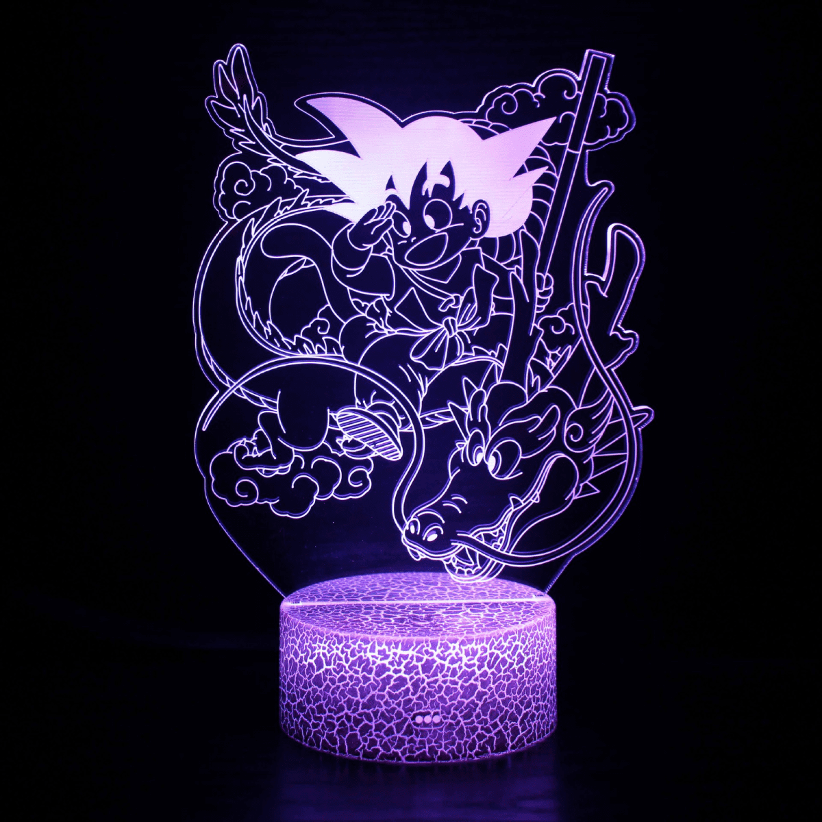 ZOOUSQII Cartoon Anime Pattern 3D Night Light Illusion LED Desk Lamp ...
