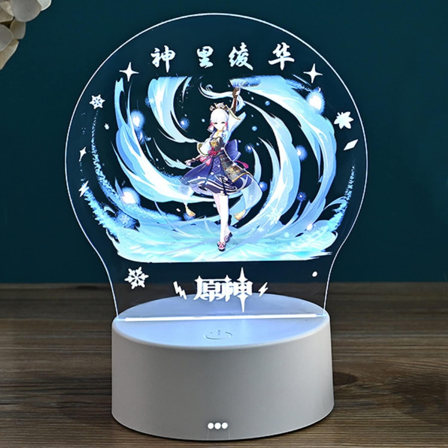 ZOOUSQII Cartoon Anime Pattern 3D Night Light Illusion LED Desk Lamp ...