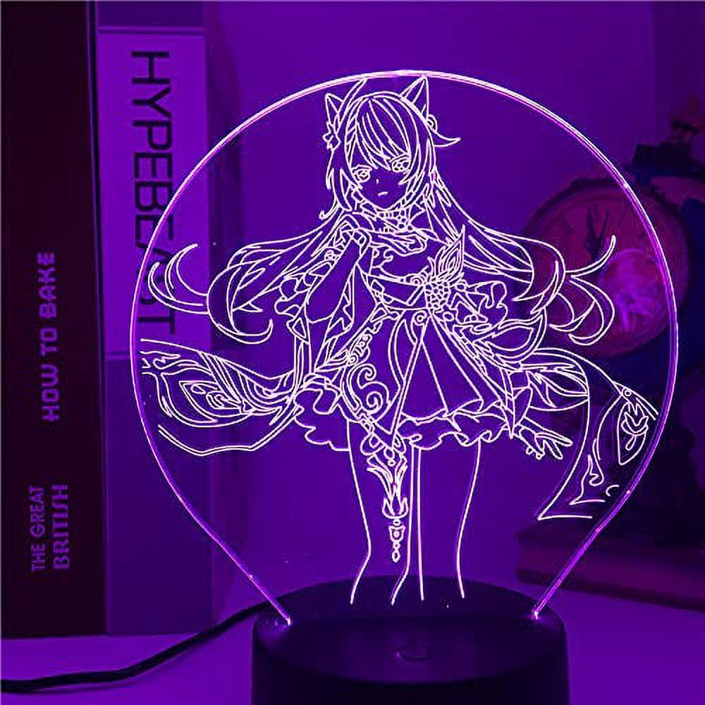 ZOOUSQII Cartoon Anime Pattern 3D Night Light Illusion LED Desk Lamp ...