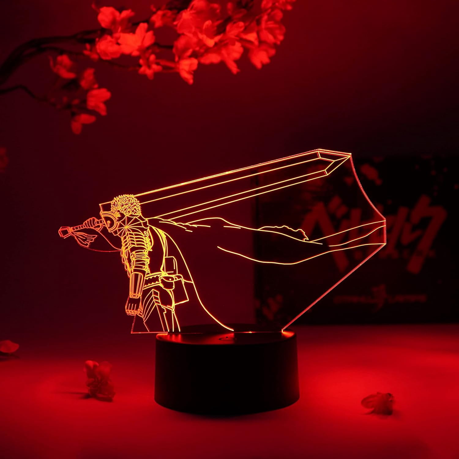 ZOOUSQII Cartoon Anime Pattern 3D Night Light Illusion LED Desk Lamp ...
