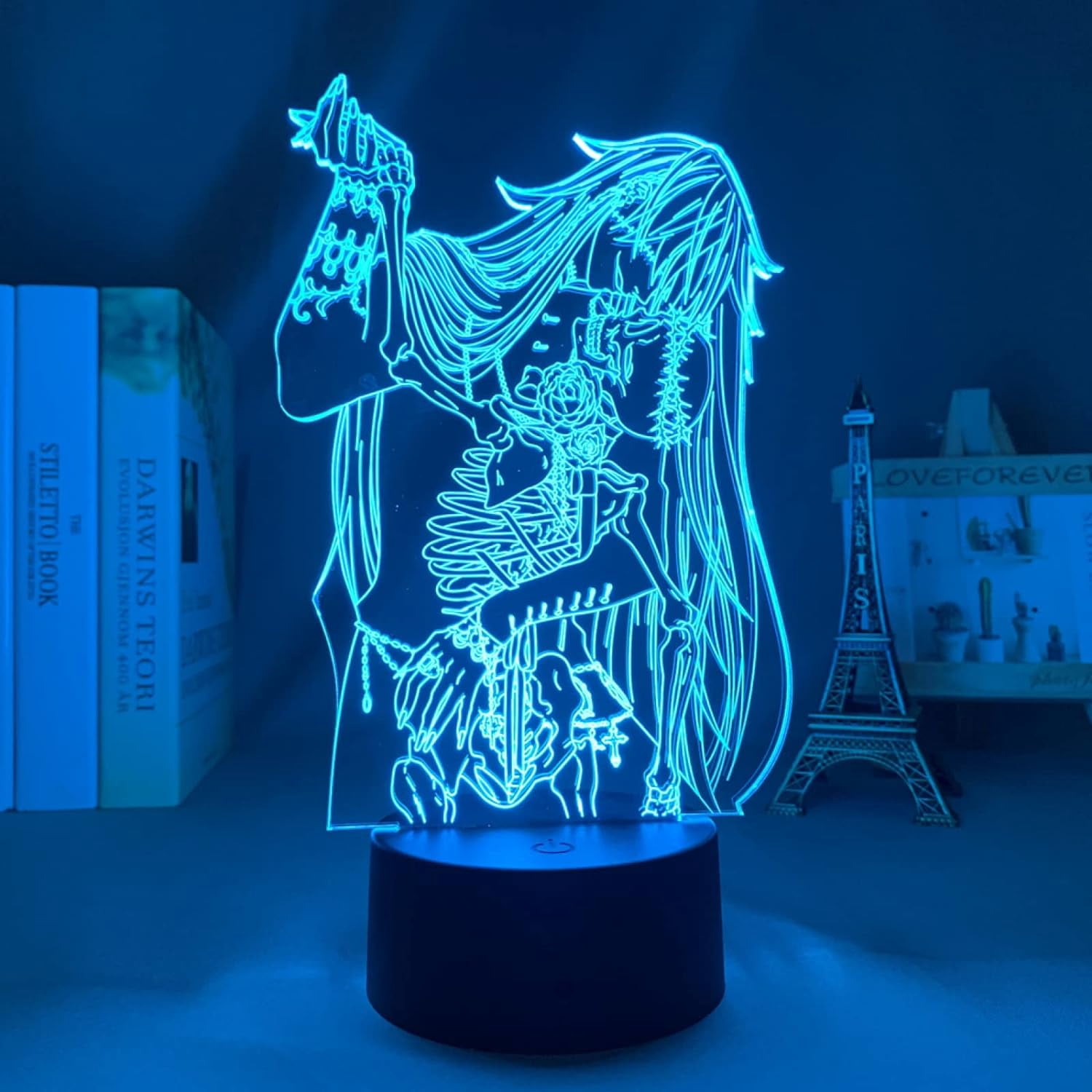 ZOOUSQII Cartoon Anime Pattern 3D Night Light Illusion LED Desk Lamp ...