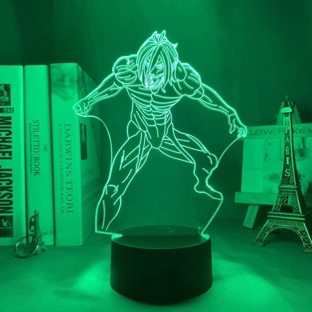 ZOOUSQII Cartoon Anime Pattern 3D Night Light Illusion LED Desk Lamp ...
