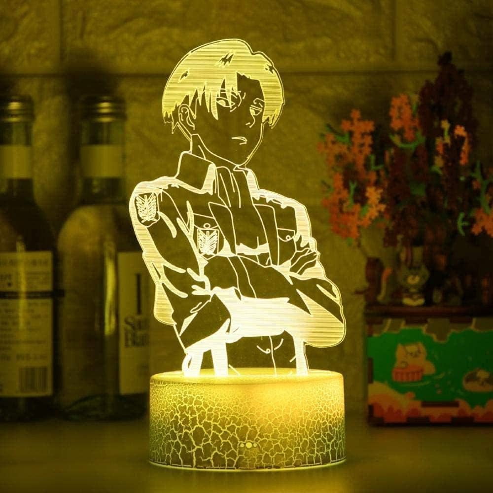 ZOOUSQII Cartoon Anime Pattern 3D Night Light Illusion LED Desk Lamp ...