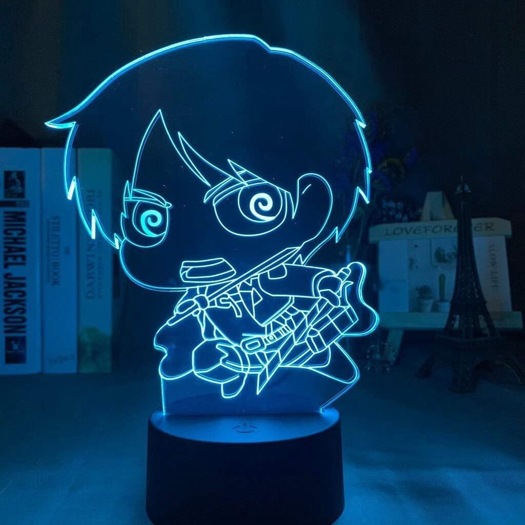 ZOOUSQII Cartoon Anime Pattern 3D Night Light Illusion LED Desk Lamp ...