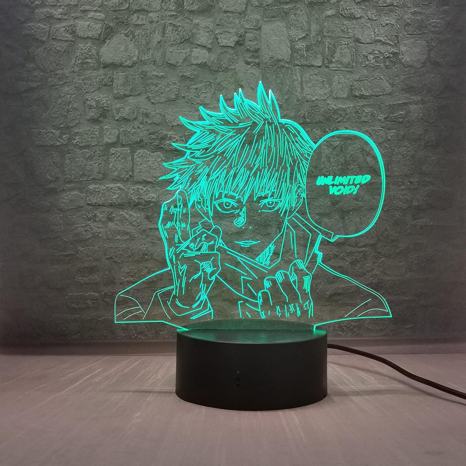 ZOOUSQII Cartoon Anime Pattern 3D Night Light Illusion LED Desk Lamp ...