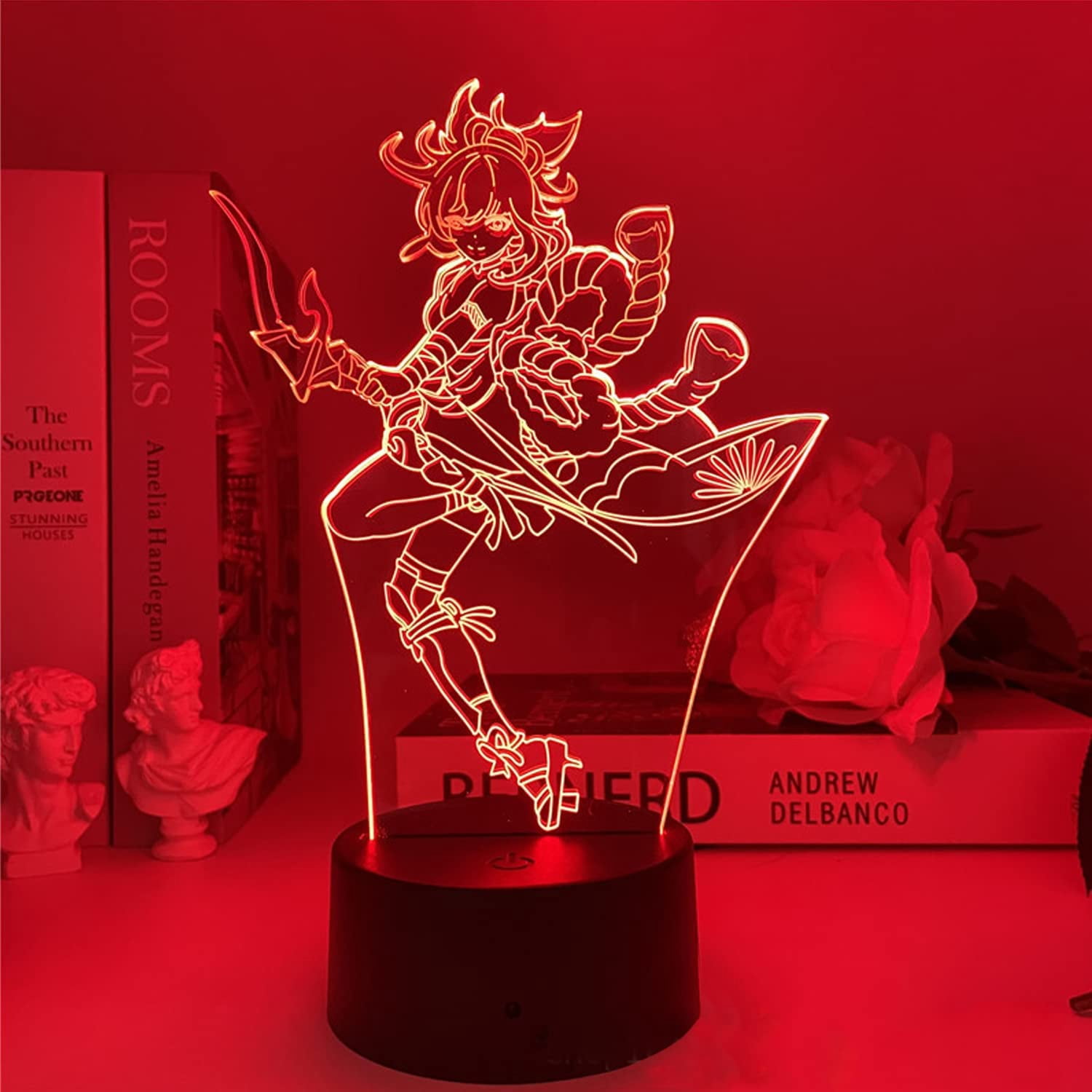ZOOUSQII Cartoon Anime Pattern 3D Night Light Illusion LED Desk Lamp ...