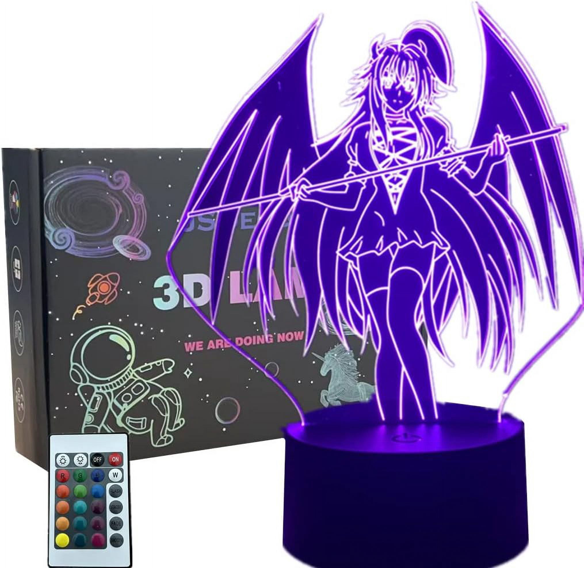 ZOOUSQII Cartoon Anime Pattern 3D Night Light Illusion LED Desk Lamp ...