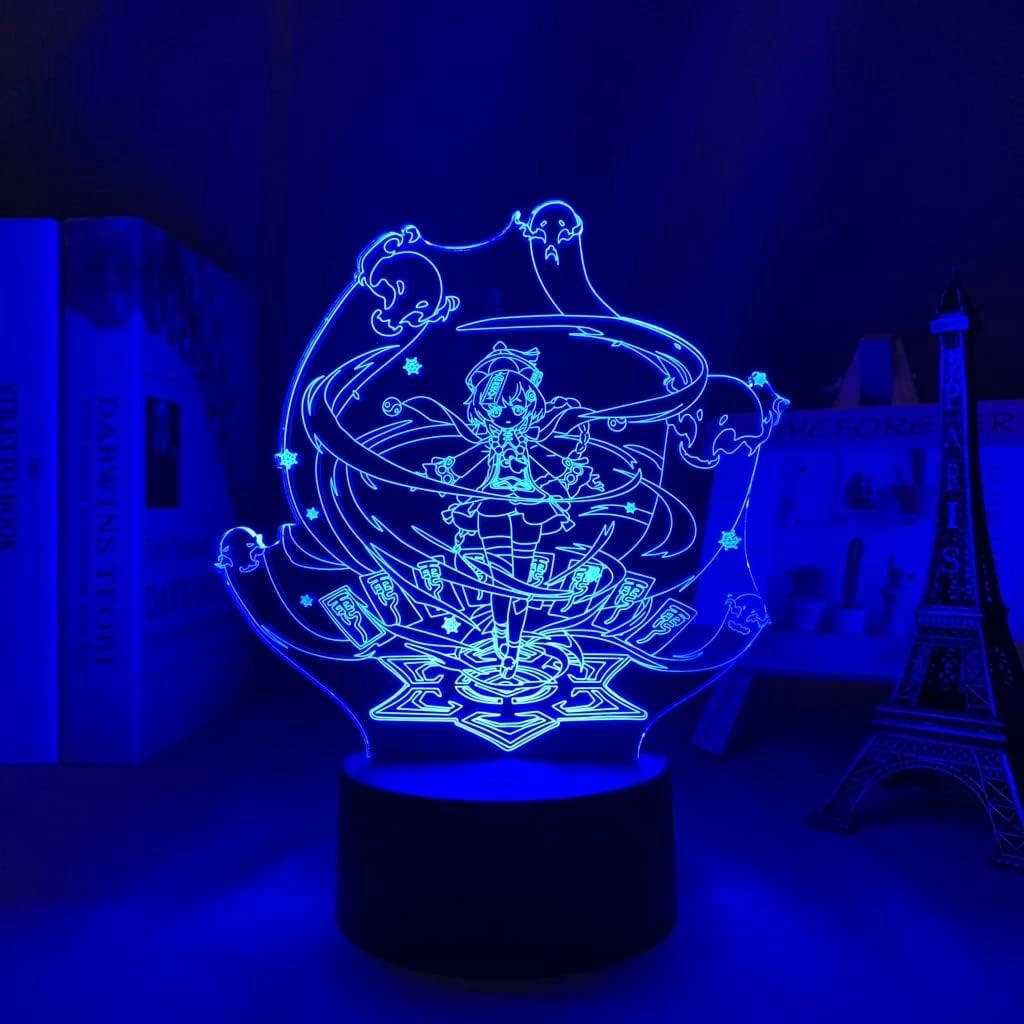 ZOOUSQII Cartoon Anime Pattern 3D Night Light Illusion LED Desk Lamp ...