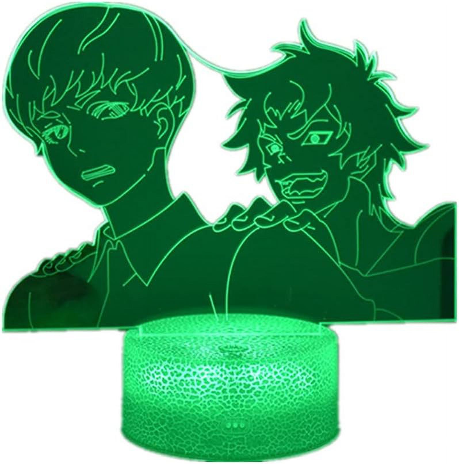 ZOOUSQII Cartoon Anime Pattern 3D Night Light Illusion LED Desk Lamp ...