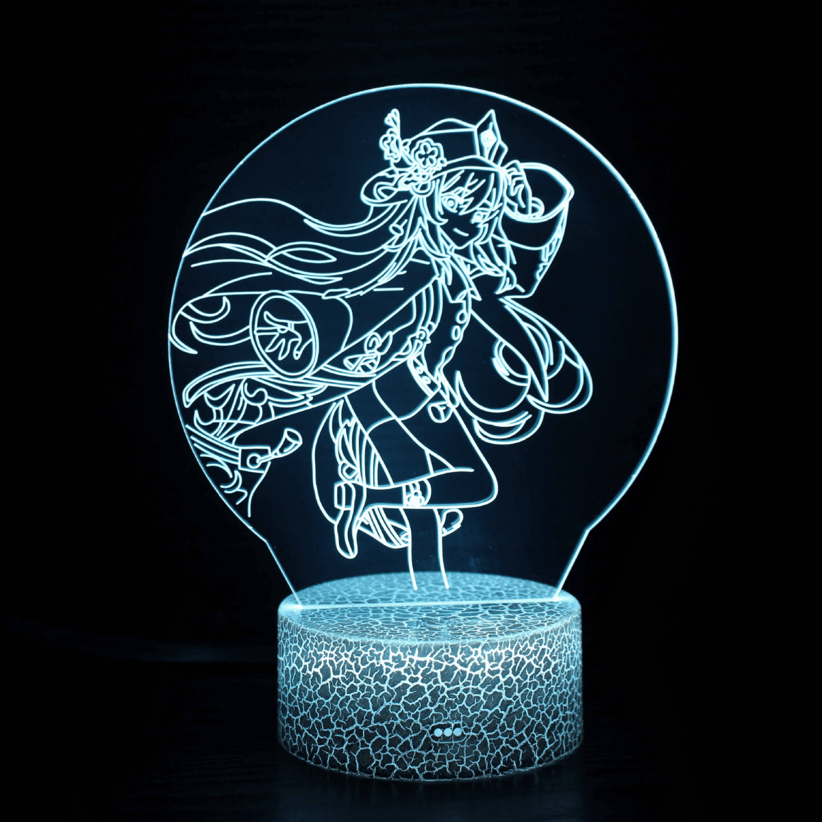 ZOOUSQII Genshin Impact 3D Night Light Illusion LED Desk Lamp with 16 ...