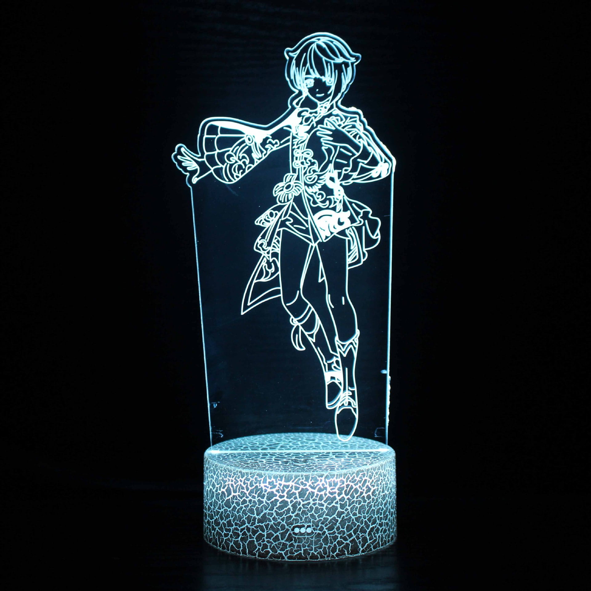 ZOOUSQII Genshin Impact 3D Night Light Illusion LED Desk Lamp with 16 ...