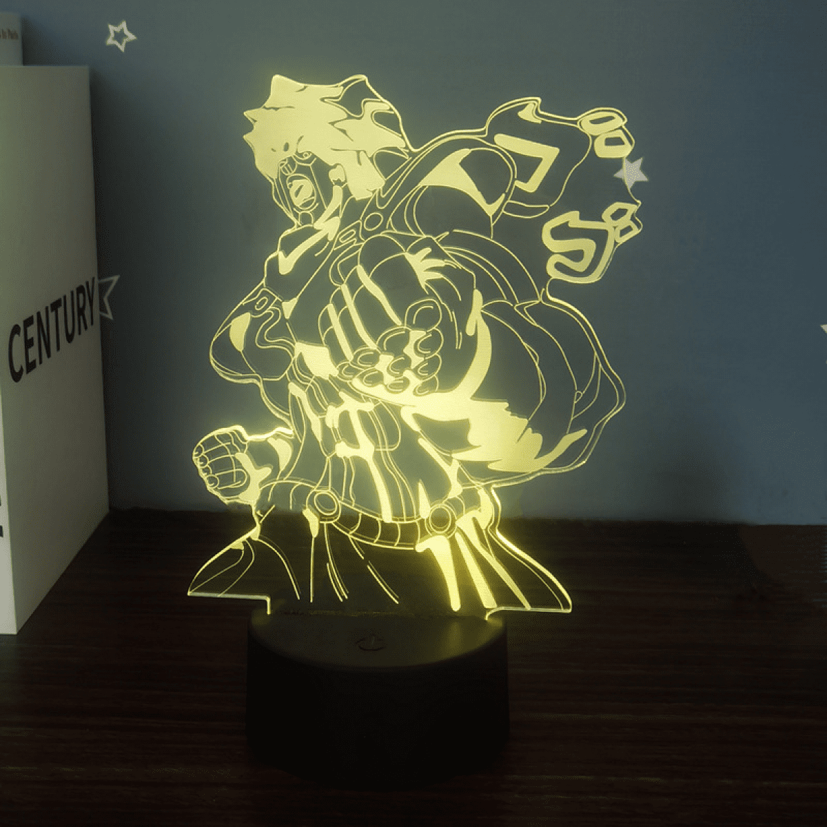 ZOOUSQII JoJo's Bizarre Adventure 3D Night Light Illusion LED Desk Lamp ...