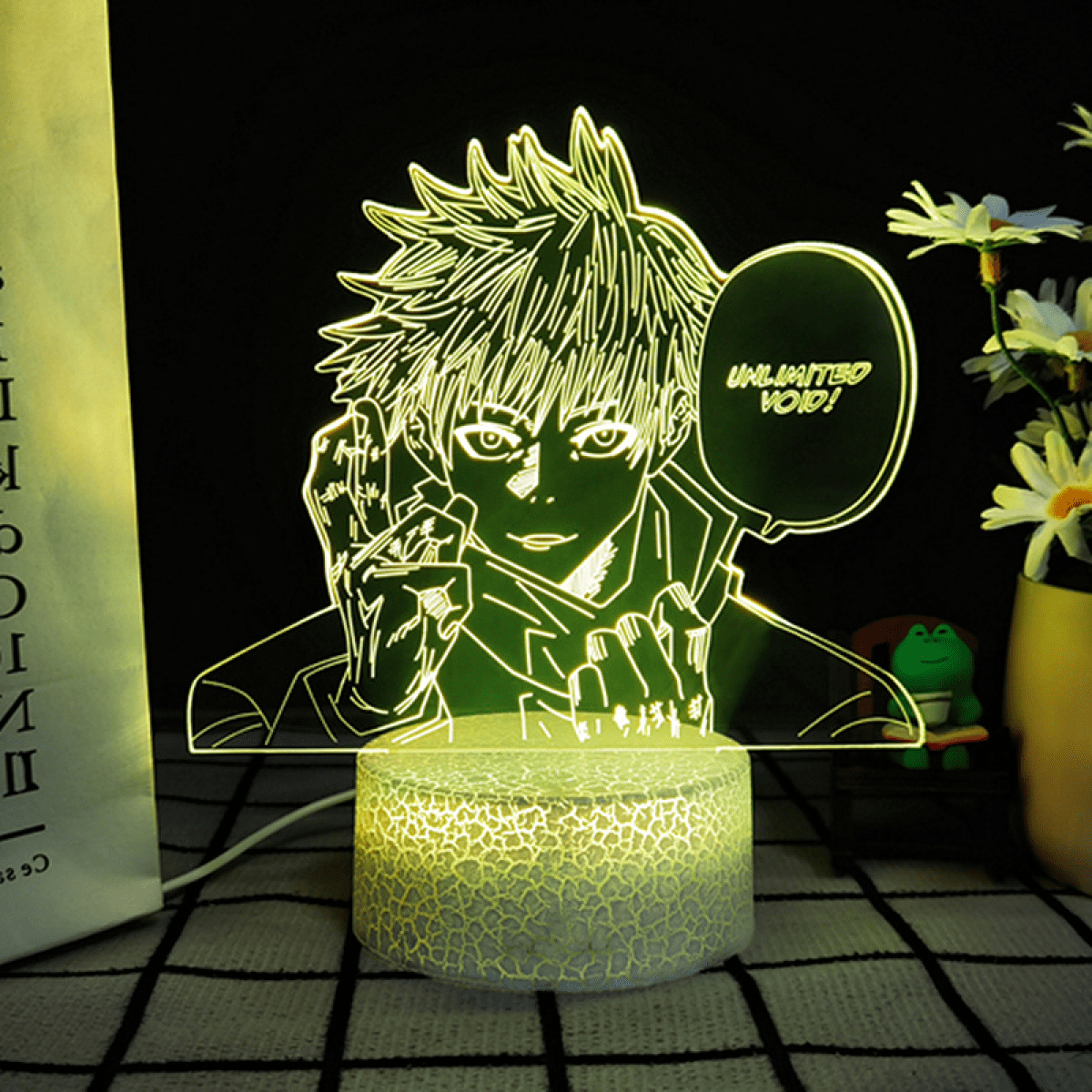 ZOOUSQII Jujutsu Kaisen 3D Night Light Illusion LED Desk Lamp with 16 ...