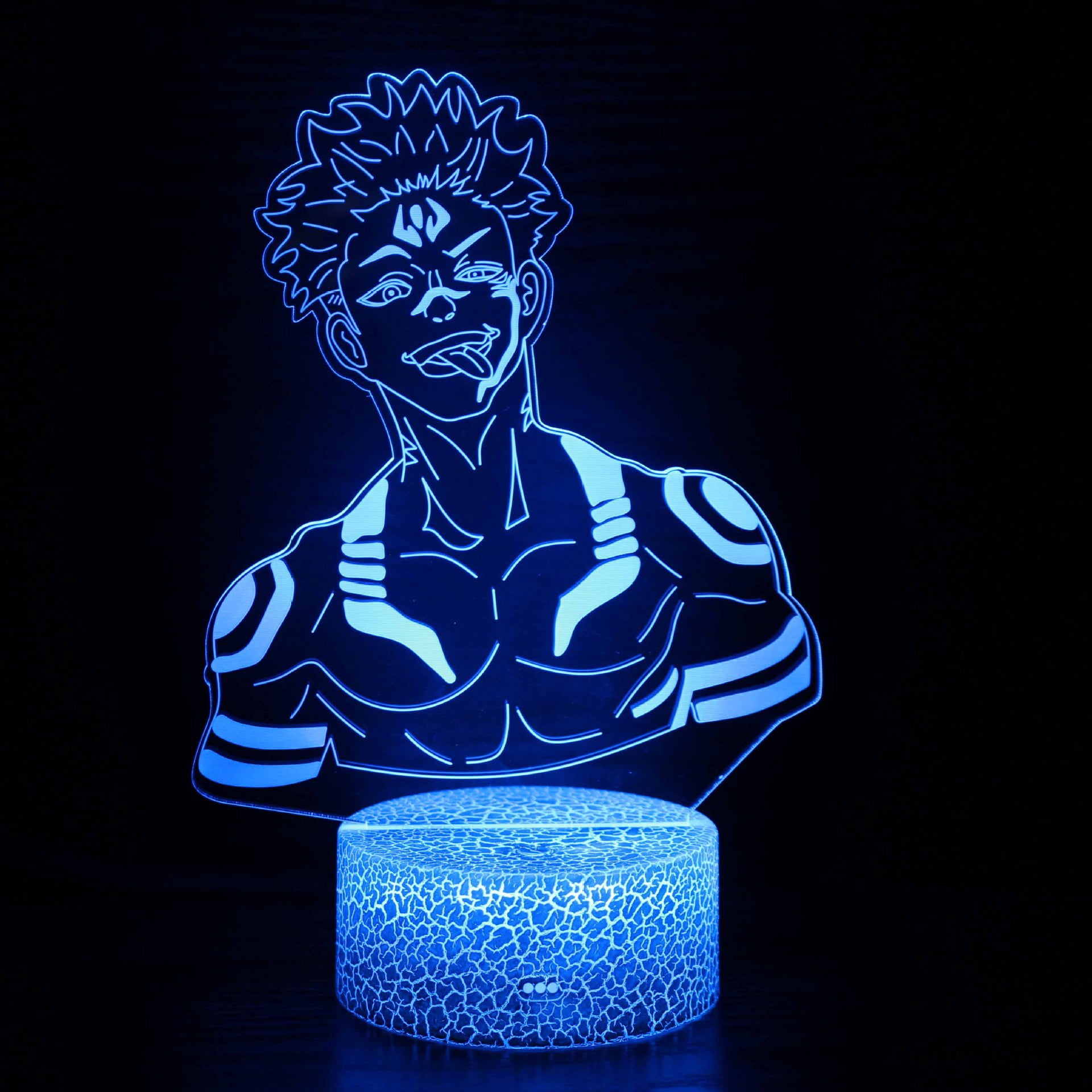 ZOOUSQII Jujutsu Kaisen 3D Night Light Illusion LED Desk Lamp with 16 ...