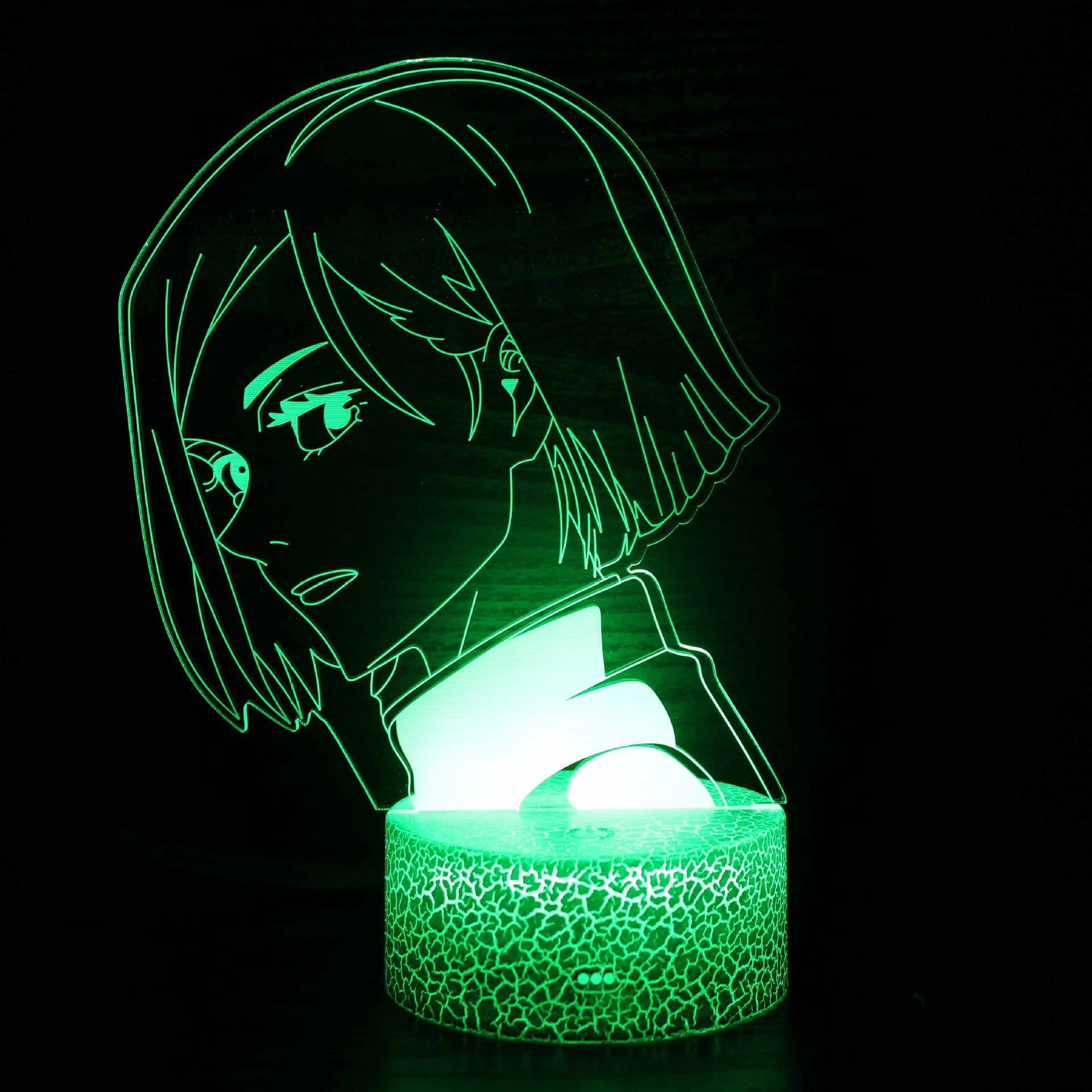ZOOUSQII Jujutsu Kaisen 3D Night Light Illusion LED Desk Lamp with 16 ...