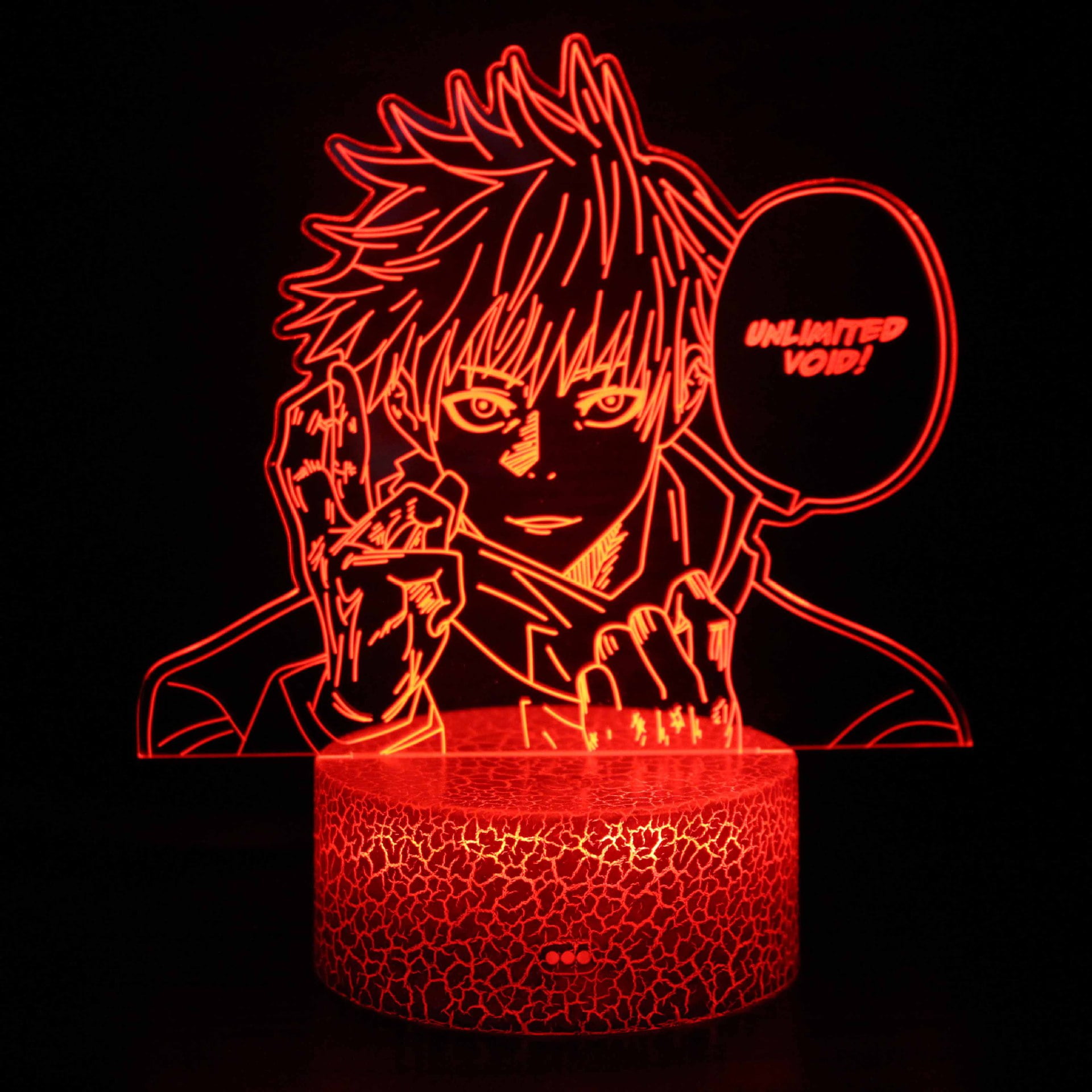 ZOOUSQII Jujutsu Kaisen 3D Night Light Illusion LED Desk Lamp with 16 ...