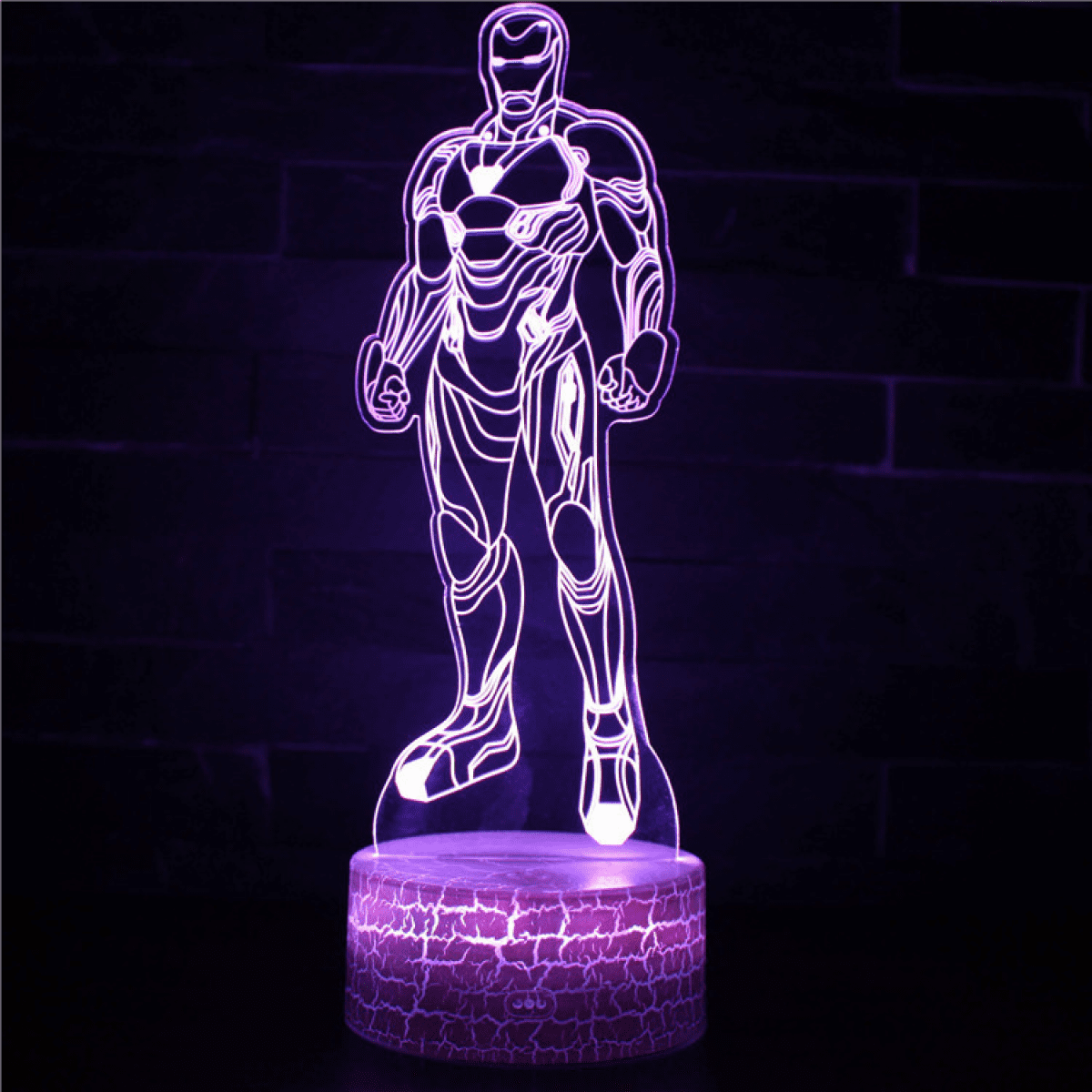 ZOOUSQII Superhero 3D Night Light Illusion LED Desk Lamp with 16 Color ...