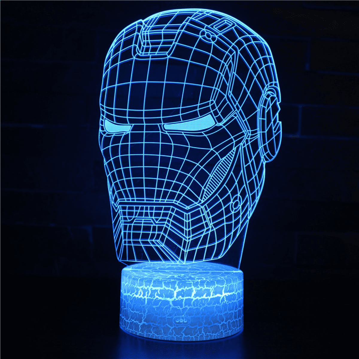 ZOOUSQII Superhero 3D Night Light Illusion LED Desk Lamp with 16 Color ...