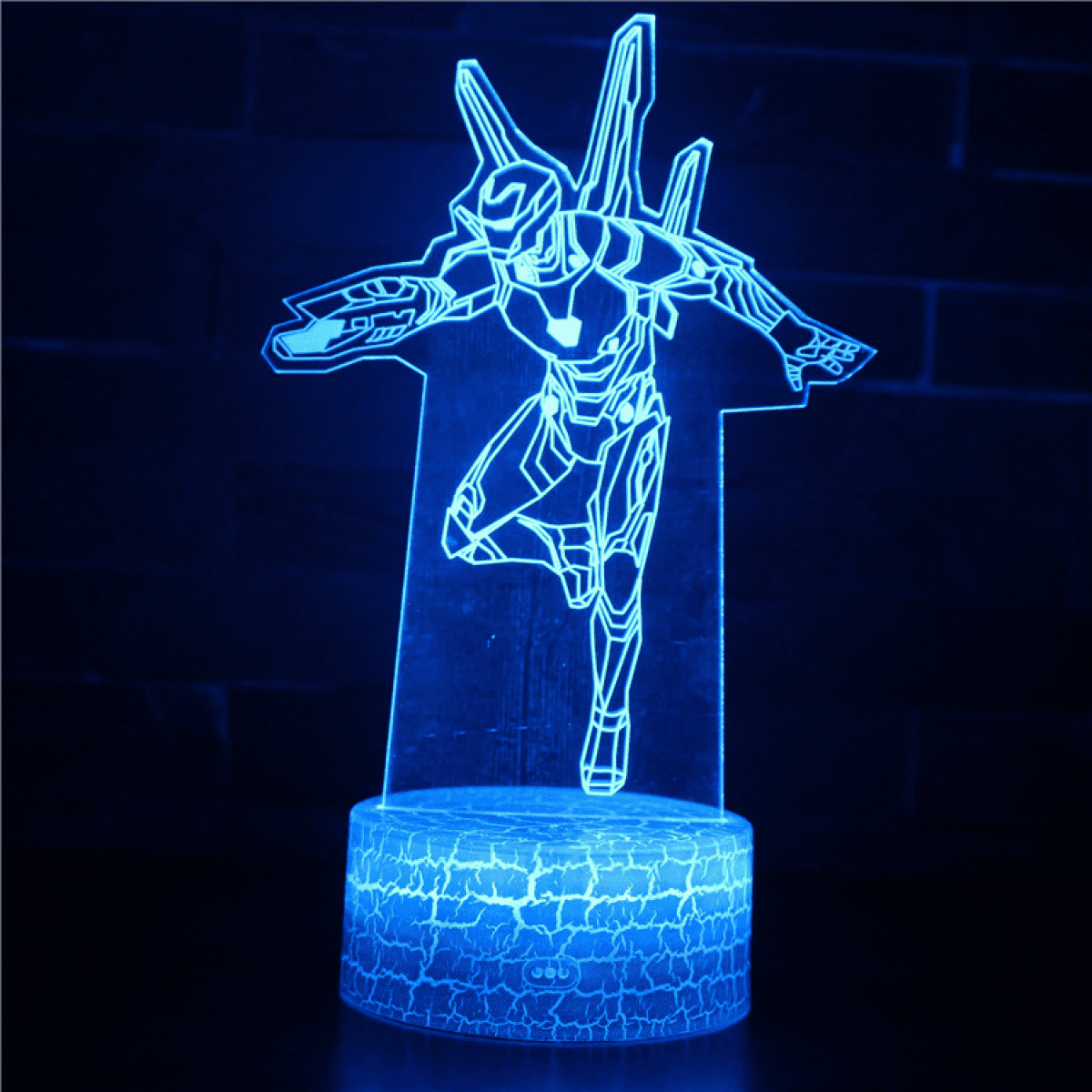 ZOOUSQII Superhero 3D Night Light Illusion LED Desk Lamp with 16 Color ...