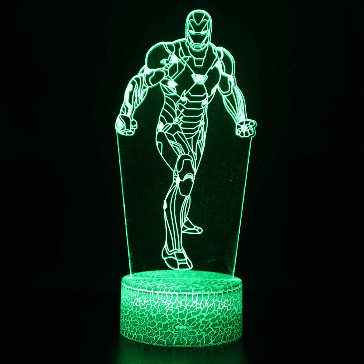 ZOOUSQII Superhero 3D Night Light Illusion LED Desk Lamp with 16 Color ...