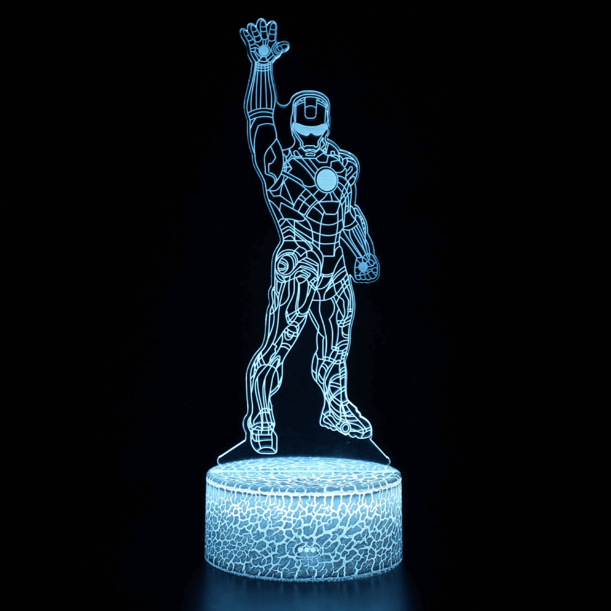 ZOOUSQII Superhero 3D Night Light Illusion LED Desk Lamp with 16 Color ...