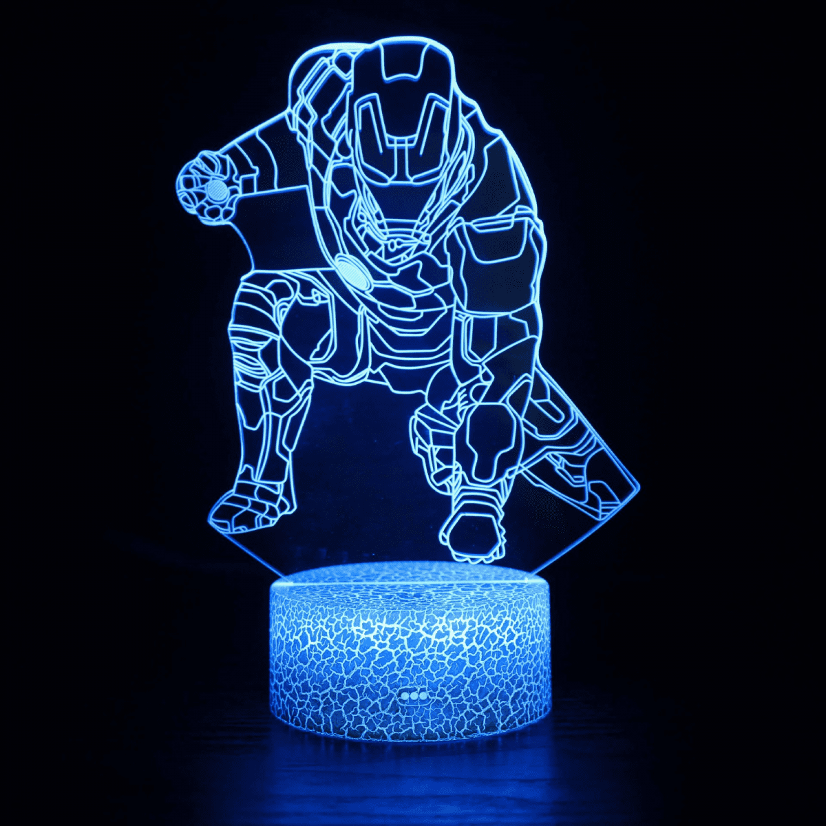 ZOOUSQII Superhero 3D Night Light Illusion LED Desk Lamp with 16 Color ...