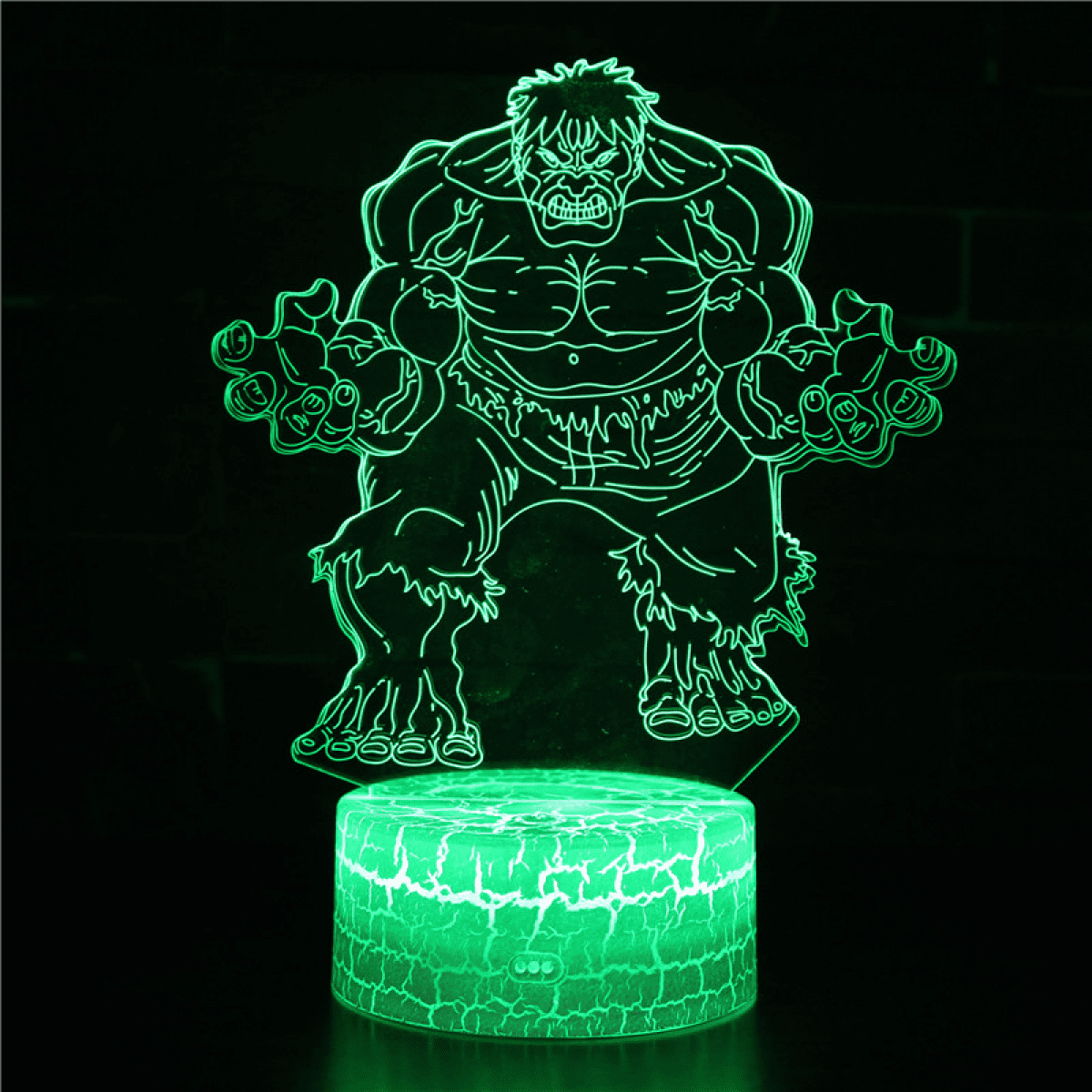ZOOUSQII The Avengers Heroes 3D Night Light Illusion LED Desk Lamp with ...