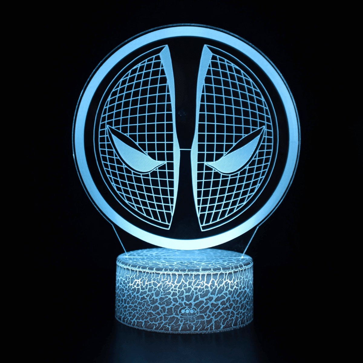 ZOOUSQII The Avengers Heroes 3D Night Light Illusion LED Desk Lamp with ...