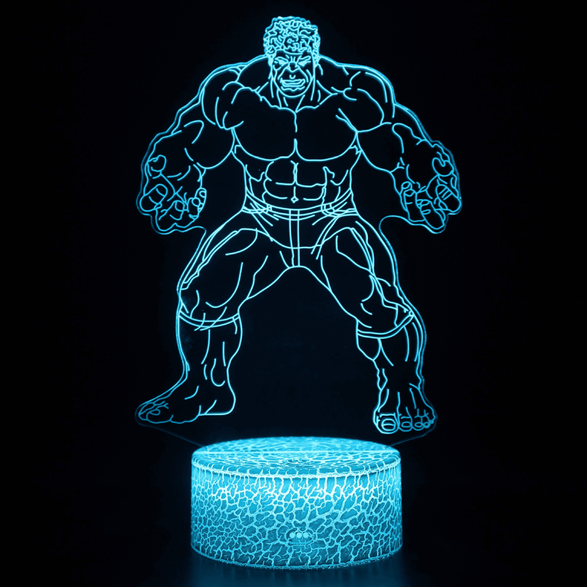 ZOOUSQII The Avengers Heroes 3D Night Light Illusion LED Desk Lamp with ...