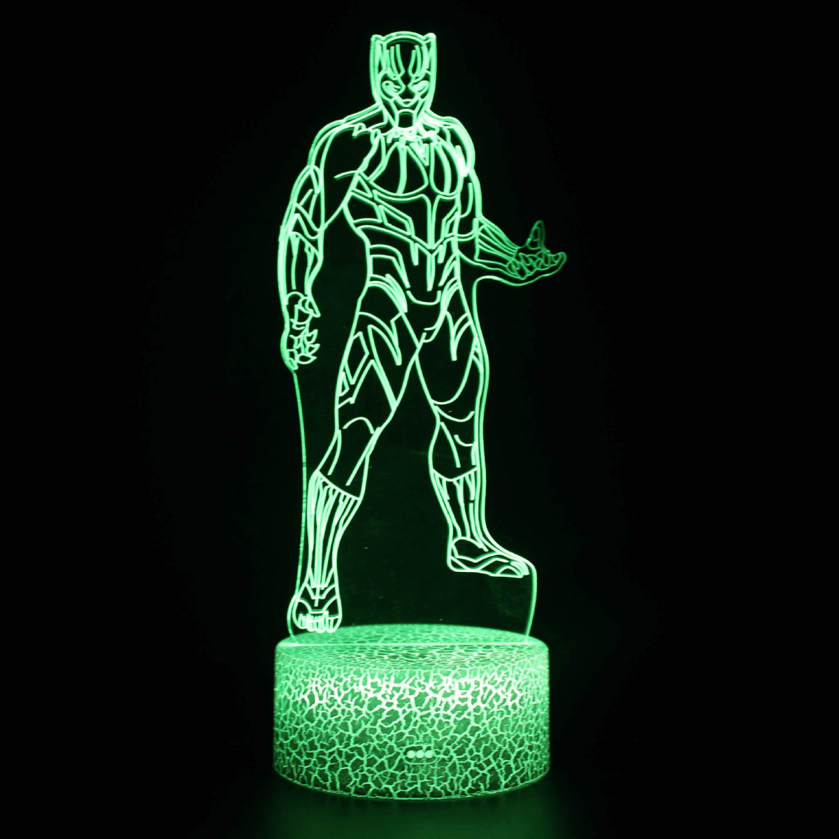 ZOOUSQII The Avengers Heroes 3D Night Light Illusion LED Desk Lamp with ...