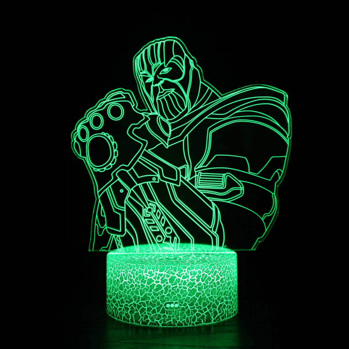 ZOOUSQII The Avengers Heroes 3D Night Light Illusion LED Desk Lamp with ...