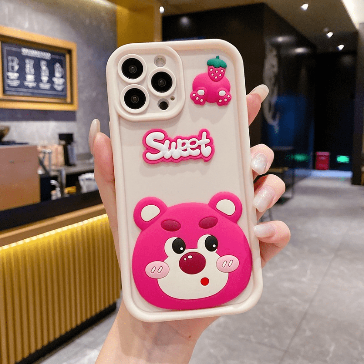 ZOOUSQII for iPhone 13 Pro Case, Cute Cartoon Lotso Bear Phone Case ...