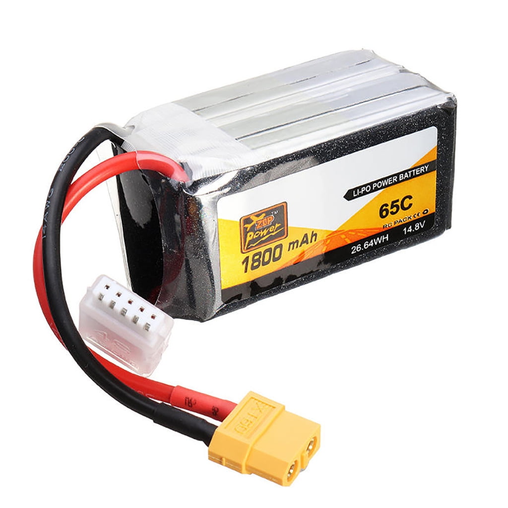ZOP Power Rechargeable 14.8V 1800mAh 65C 4S Battery 0 Plug Looping ... ZOP Power Rechargeable 14.8V 1800mAh 65C 4S Battery 0 Plug Looping ...