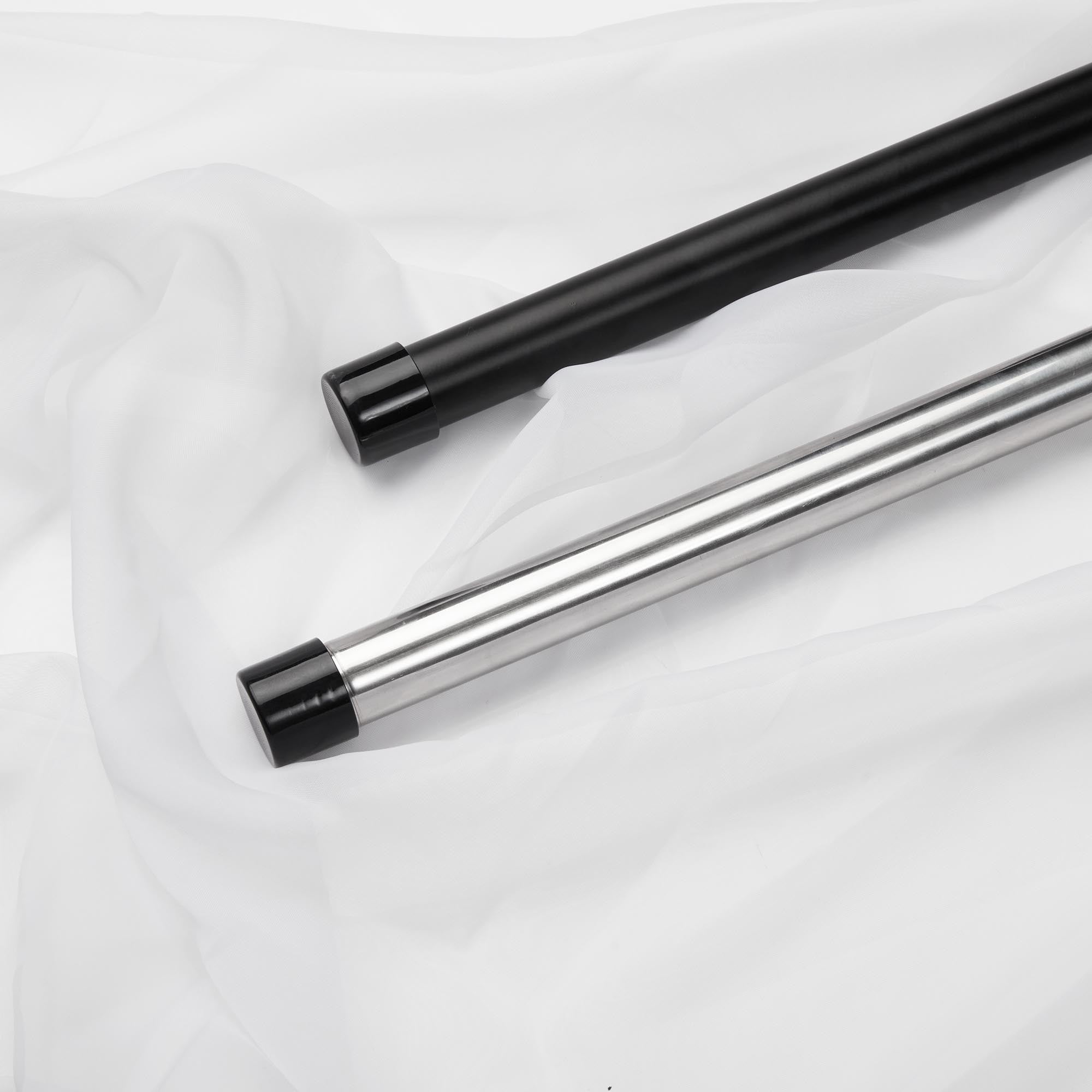 ZOPZO Adjustable Curtain Rod with Threaded Connection and End Caps ...