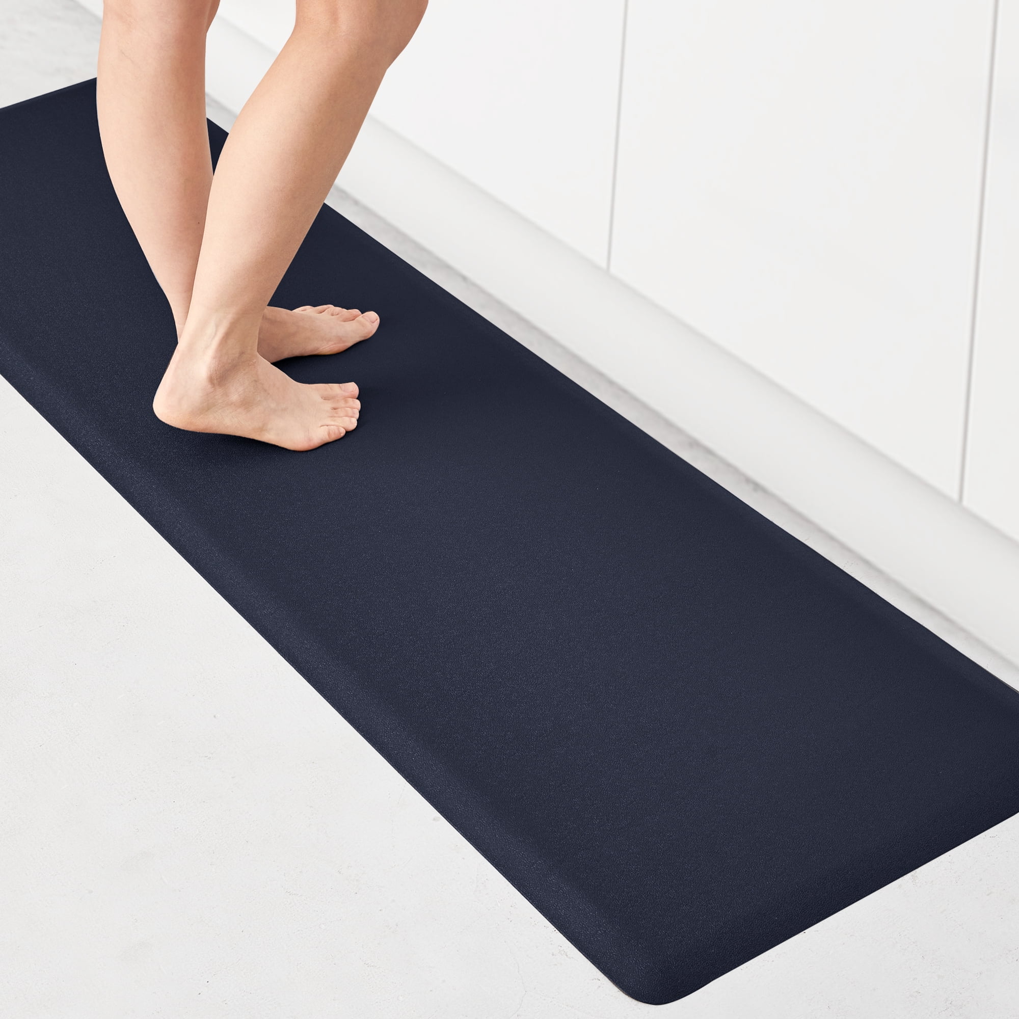 ZOPZO Anti Fatigue PVC Mat for Kitchen 17W x 60L inch, Navy Blue, Oil ...