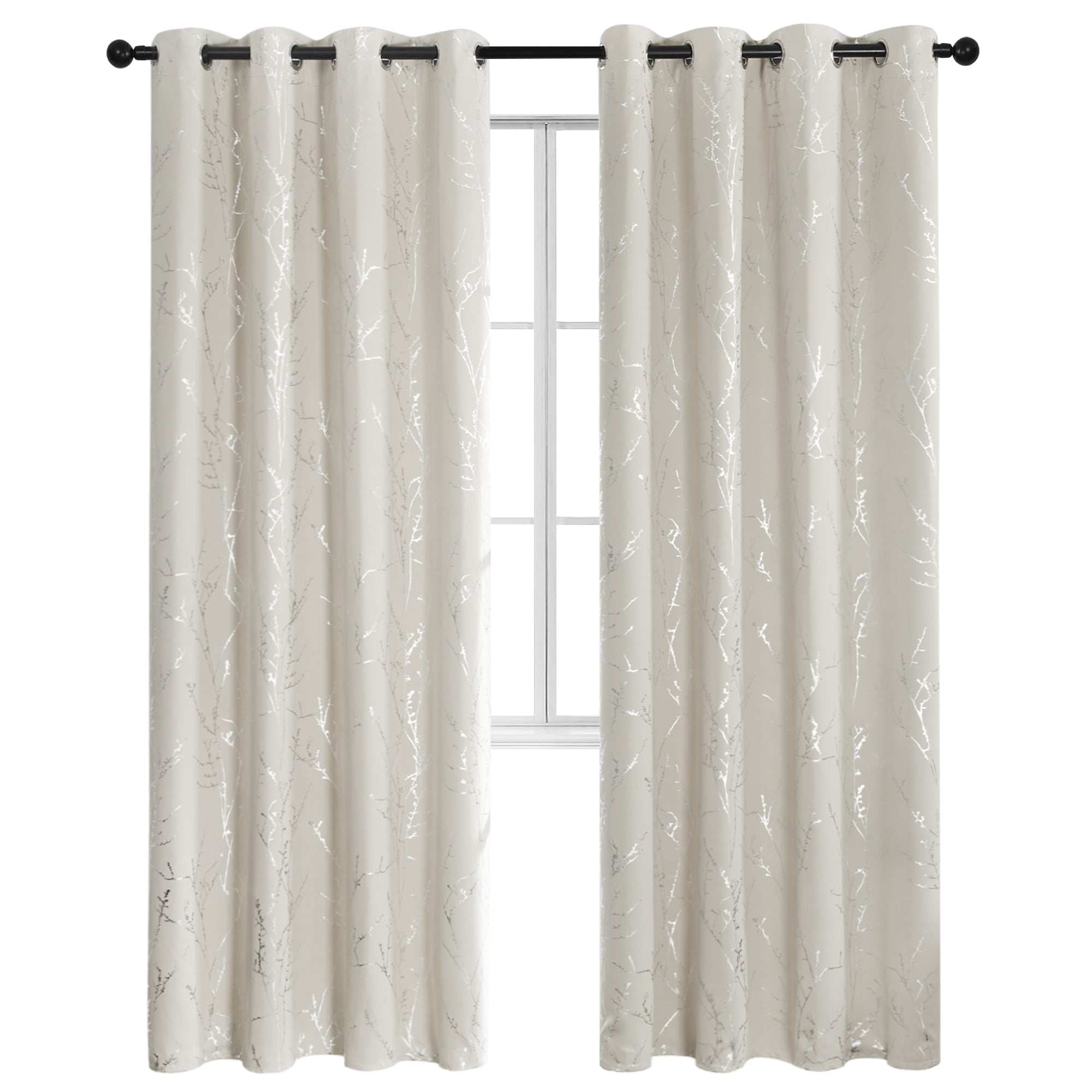 ZOPZO Blackout Curtains, Thermal Insulated, Light Beige, 52W x 84L Inch ...