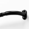 SOUMNS 1" Diameter Black Bay Window Curtain Rods，30" -136" Tecescoping ...