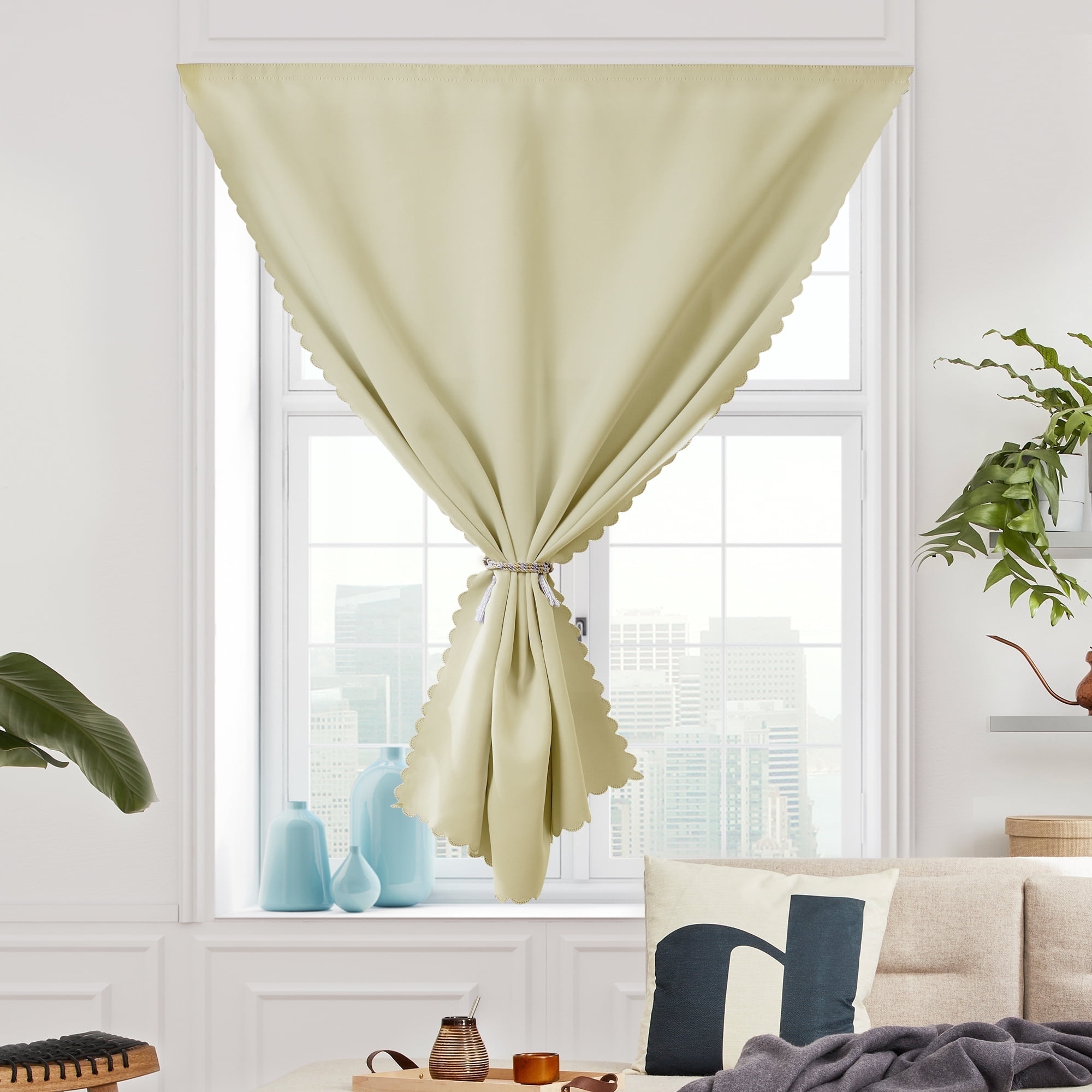 ZOPZO Hook-and-Loop Fastener Thermal Insulated Blackout Curtains Easy ...