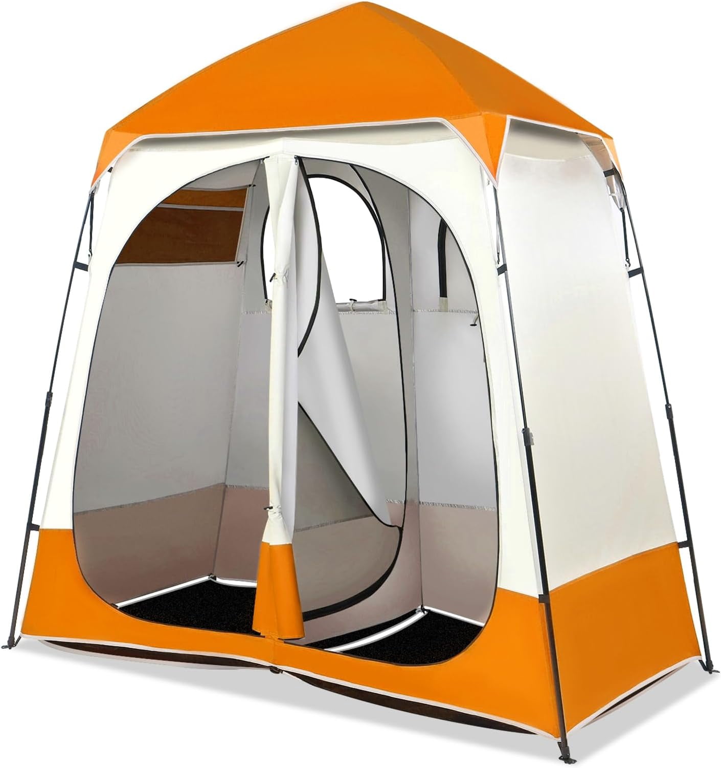 ZOPan 2 Room Shower Tent, 7.5 FT Instant Pop Up Shelter with Carrying ...