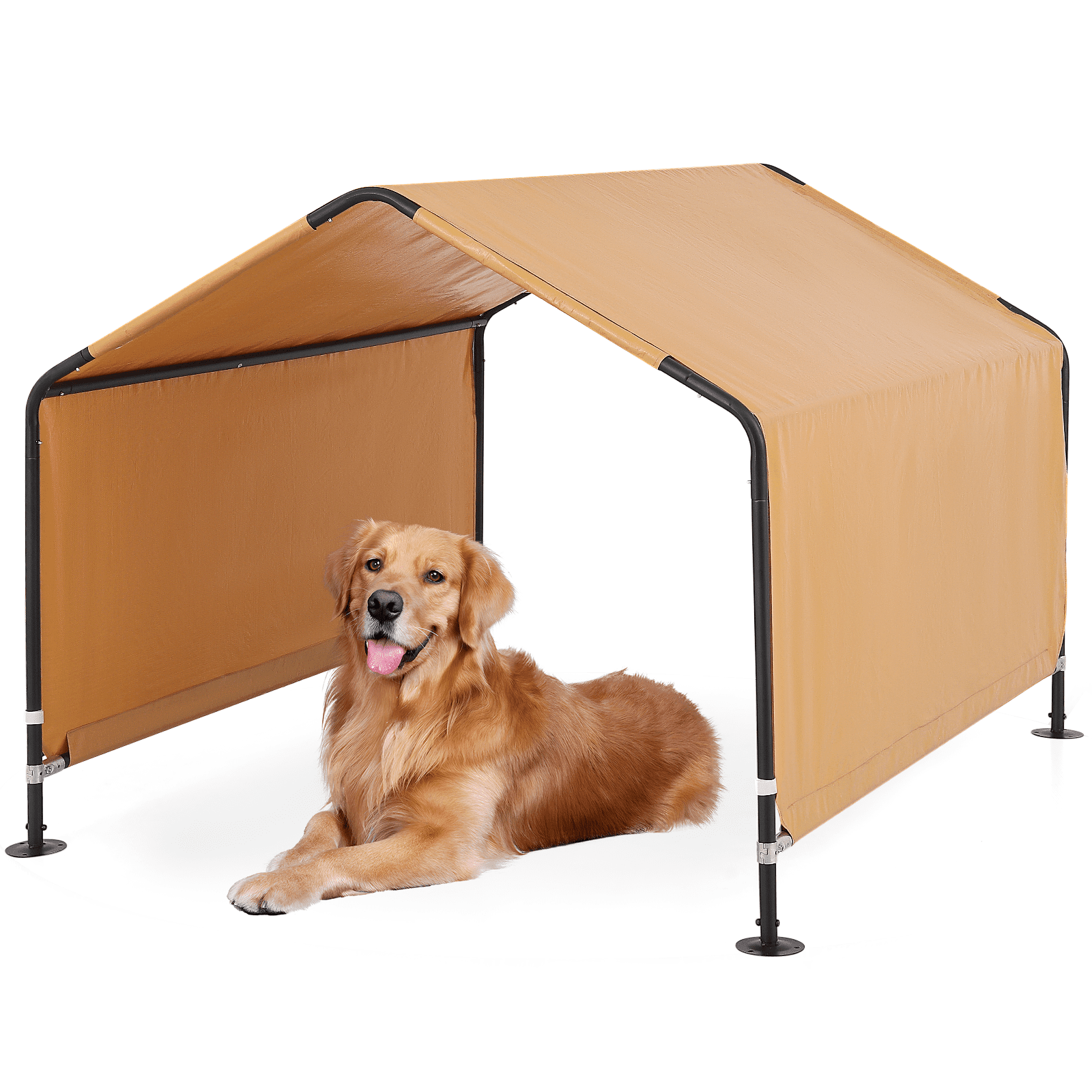 ZOPan 60.5"x44.5"x49.5" Outdoor Dog Shade Shelter – UV-Protective ...