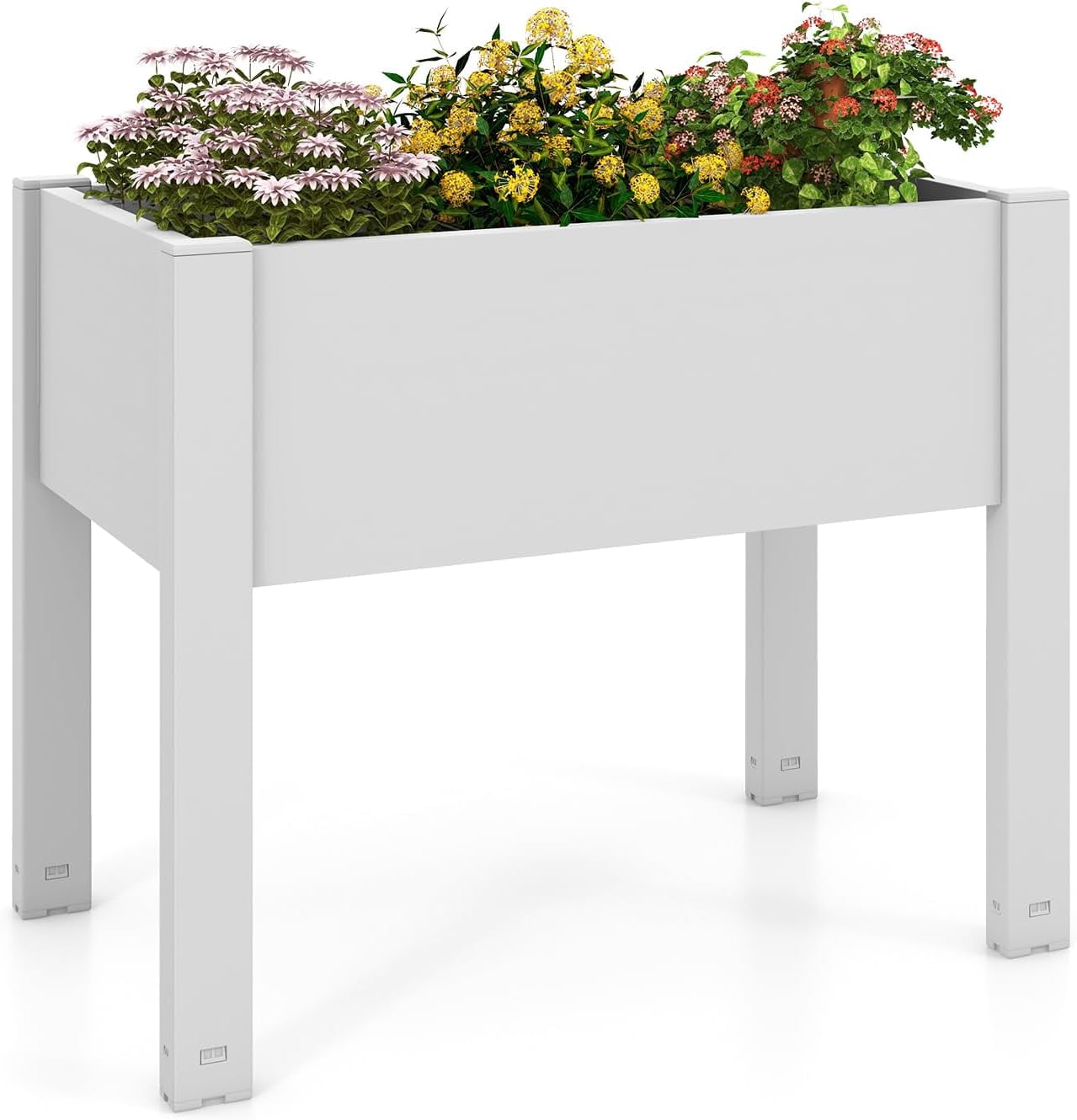 ZOPan Raised Garden Bed with Legs, Self-Watering Planter Box with Water ...