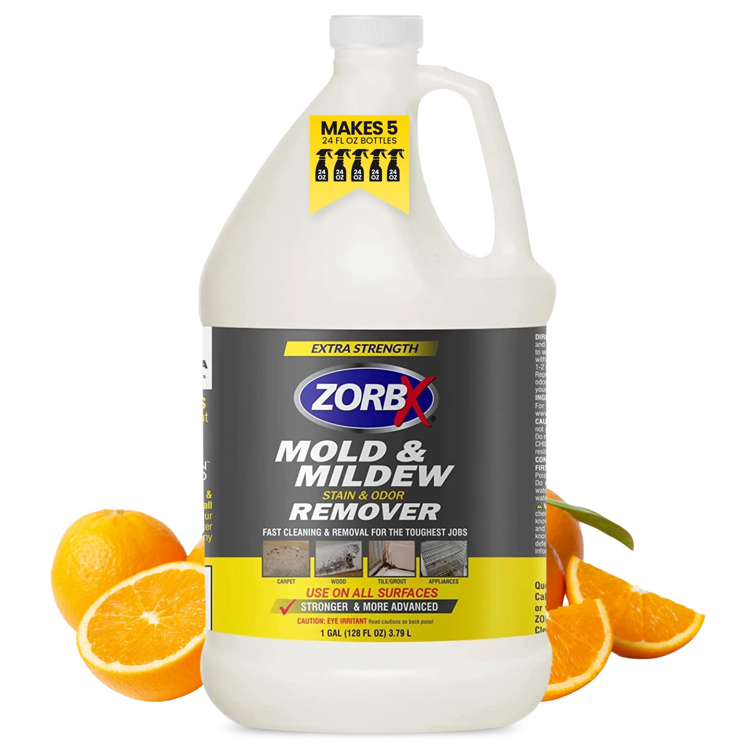 ZORBX All Purpose Extra Strength 128oz Mold & Mildew Remover Spray ...